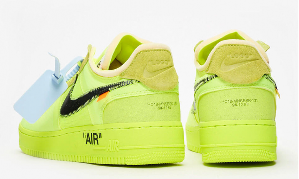 Nike Air Force 1 X Off White Volt купить в Москве