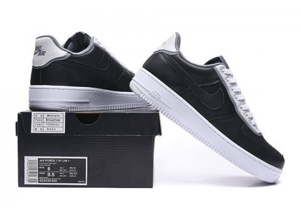 Кроссовки Nike Air Force 1 низкие черно-белые купить